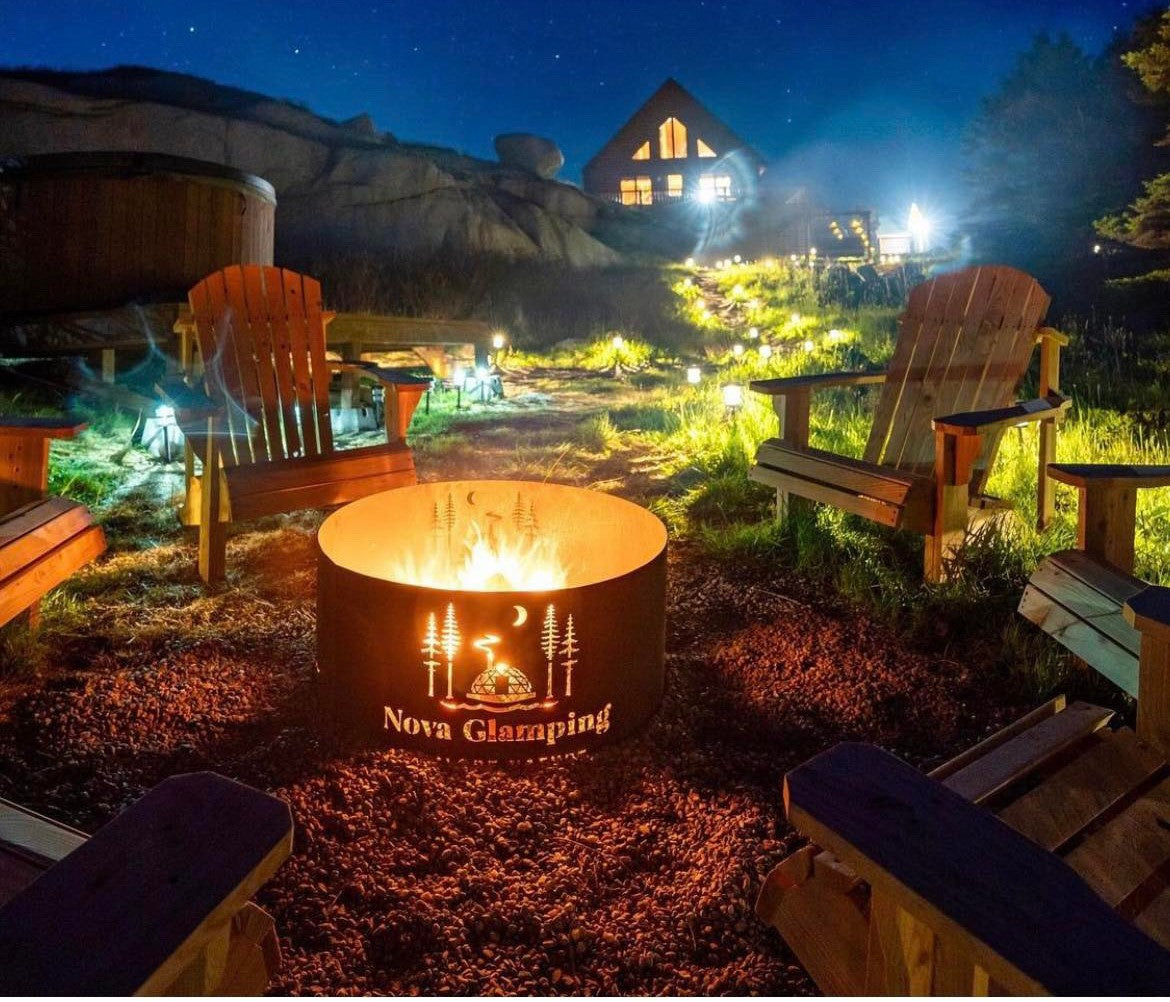Custom, Personalized Metal Fire Pits and Rings Made in Nova Scotia ...