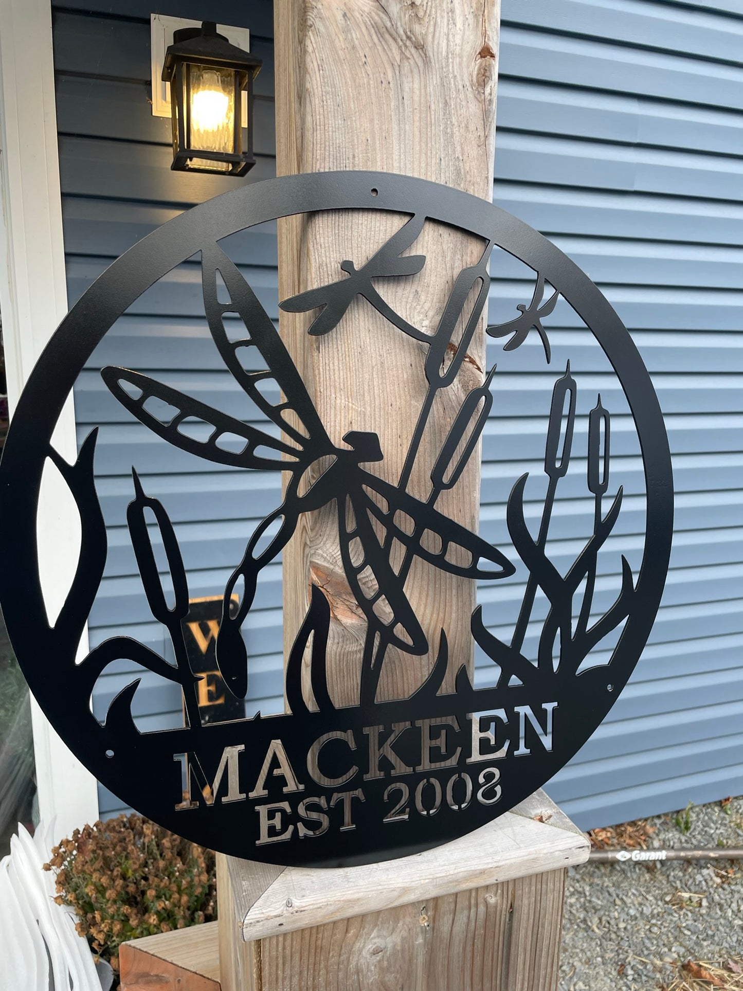 Custom Metal Dragonfly Sign Made in Canada – Smoke on the Water Fire ...